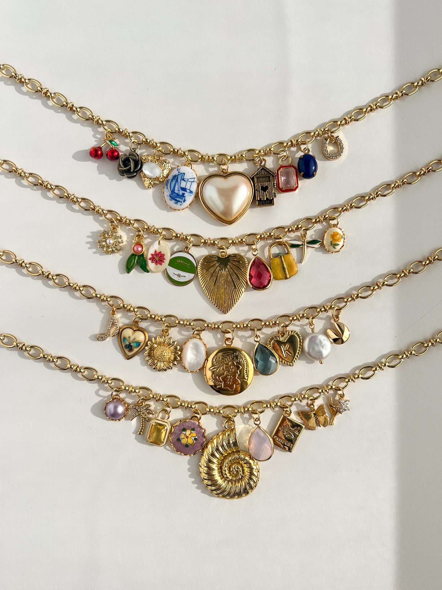 Make Your Own Gold Custom Charm Necklace – Elegant Flair