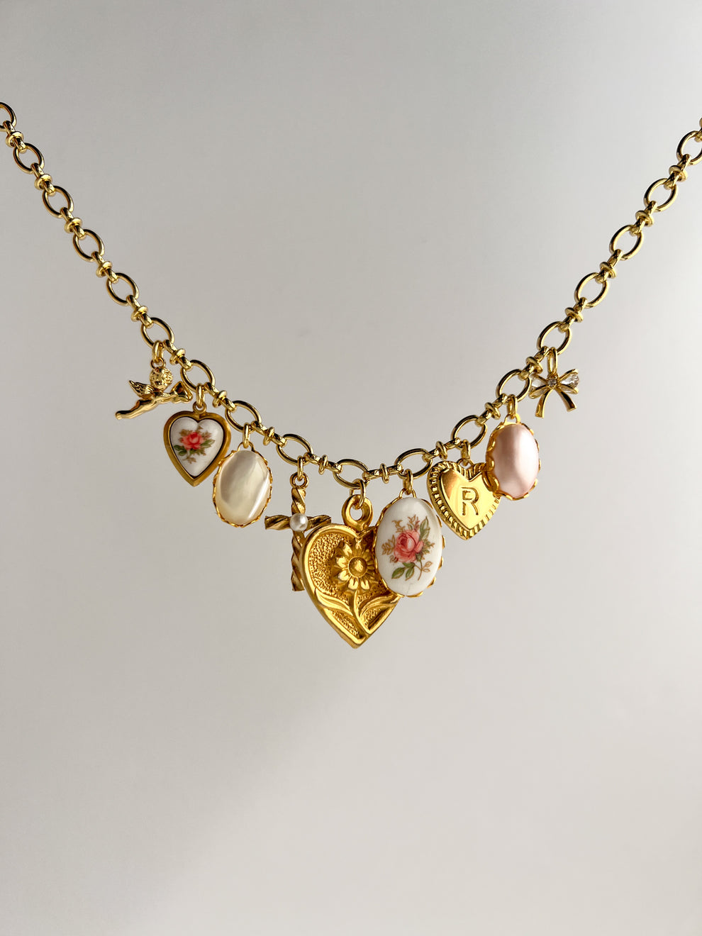 Make Your Own Gold Custom Charm Necklace – Elegant Flair