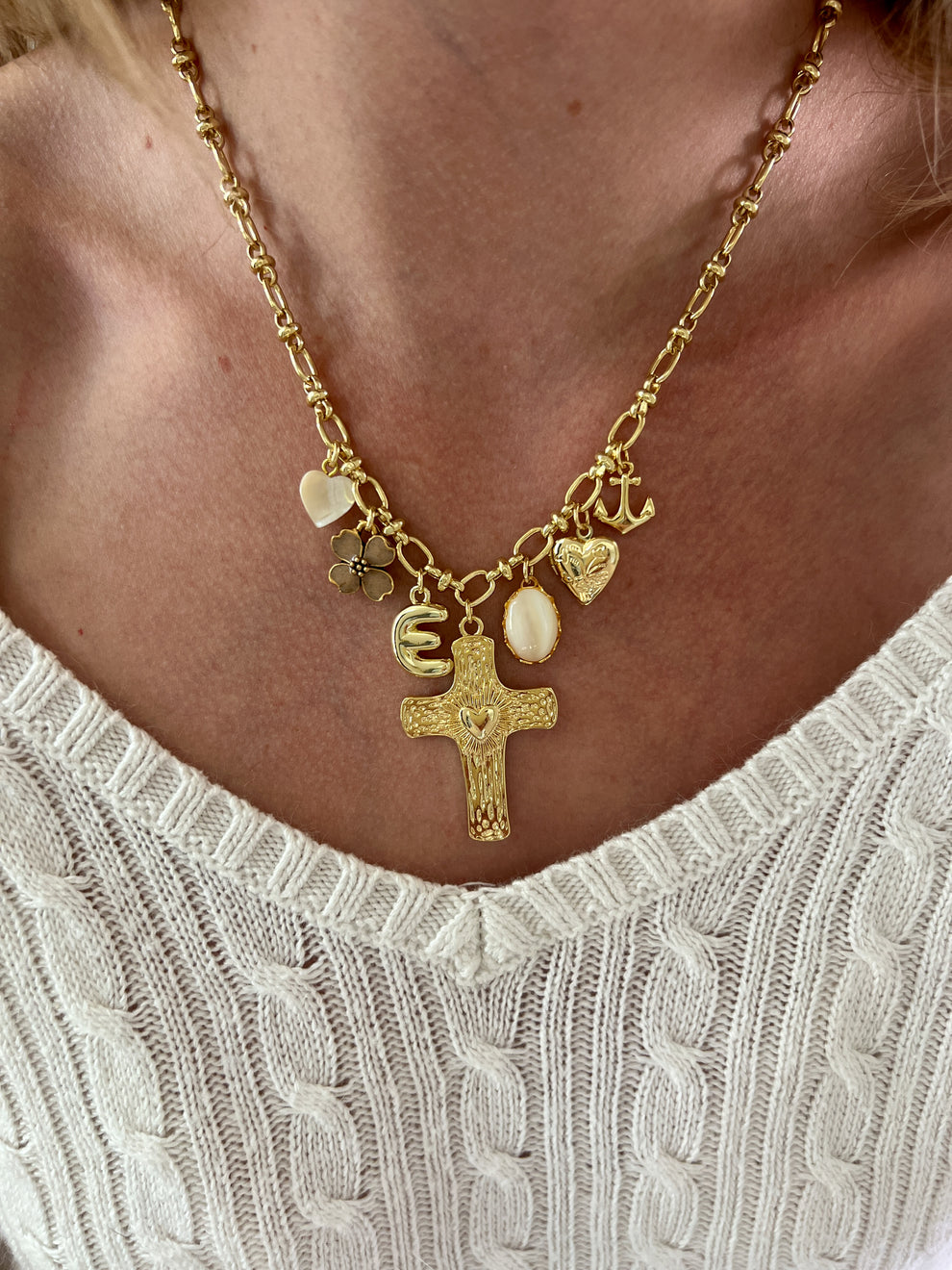 Make Your Own Gold Custom Charm Necklace – Elegant Flair