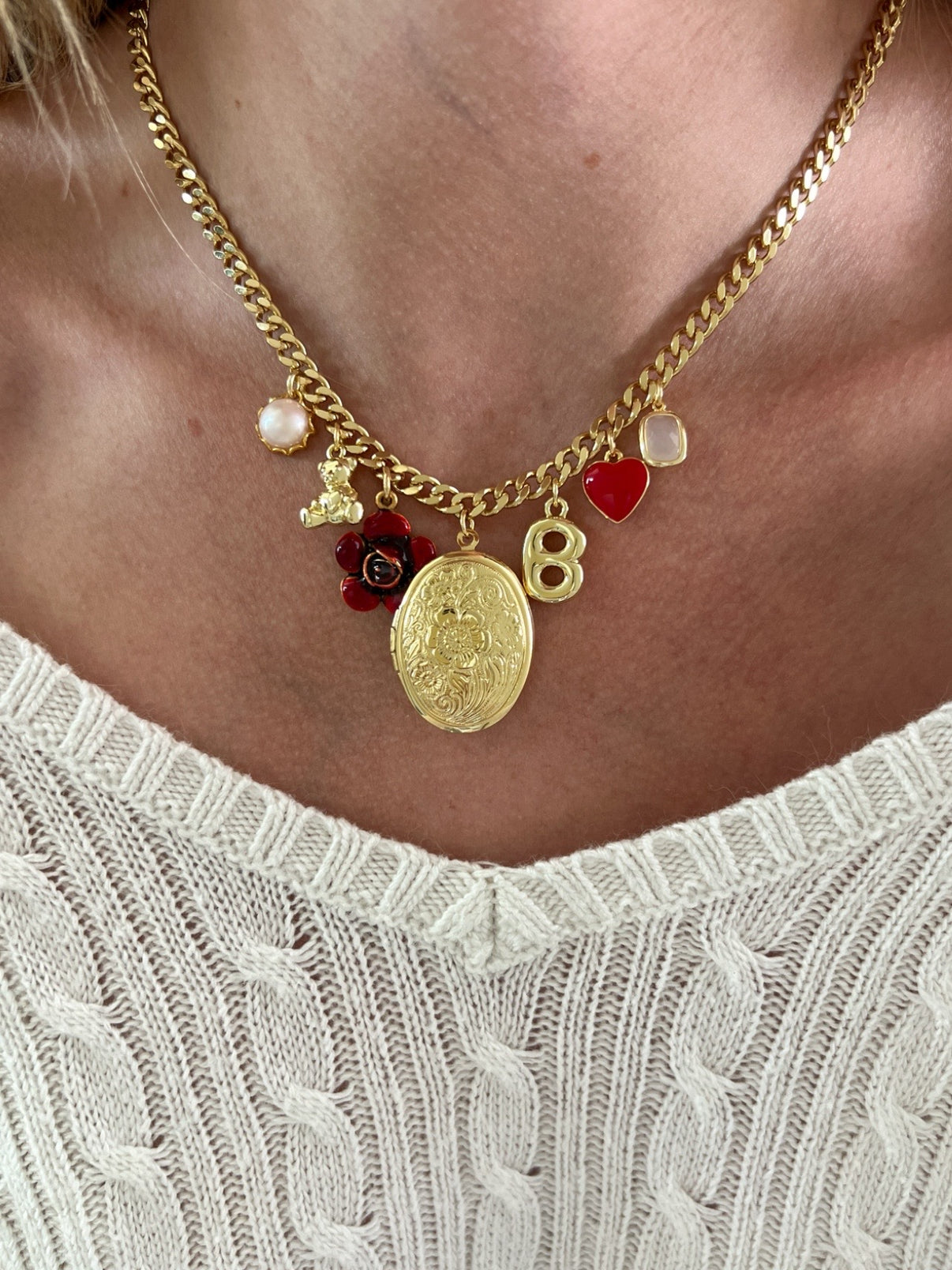 Make Your Own Gold Custom Charm Necklace – Elegant Flair