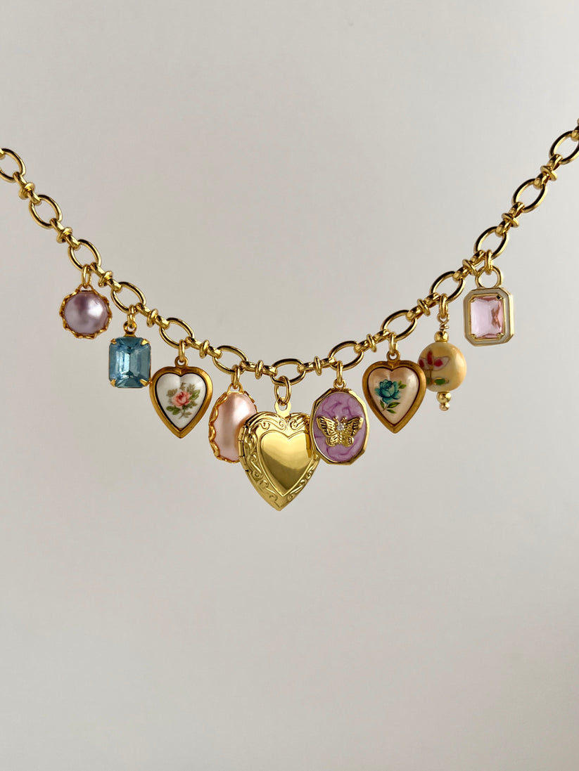 Make Your Own Gold Custom Charm Necklace – Elegant Flair