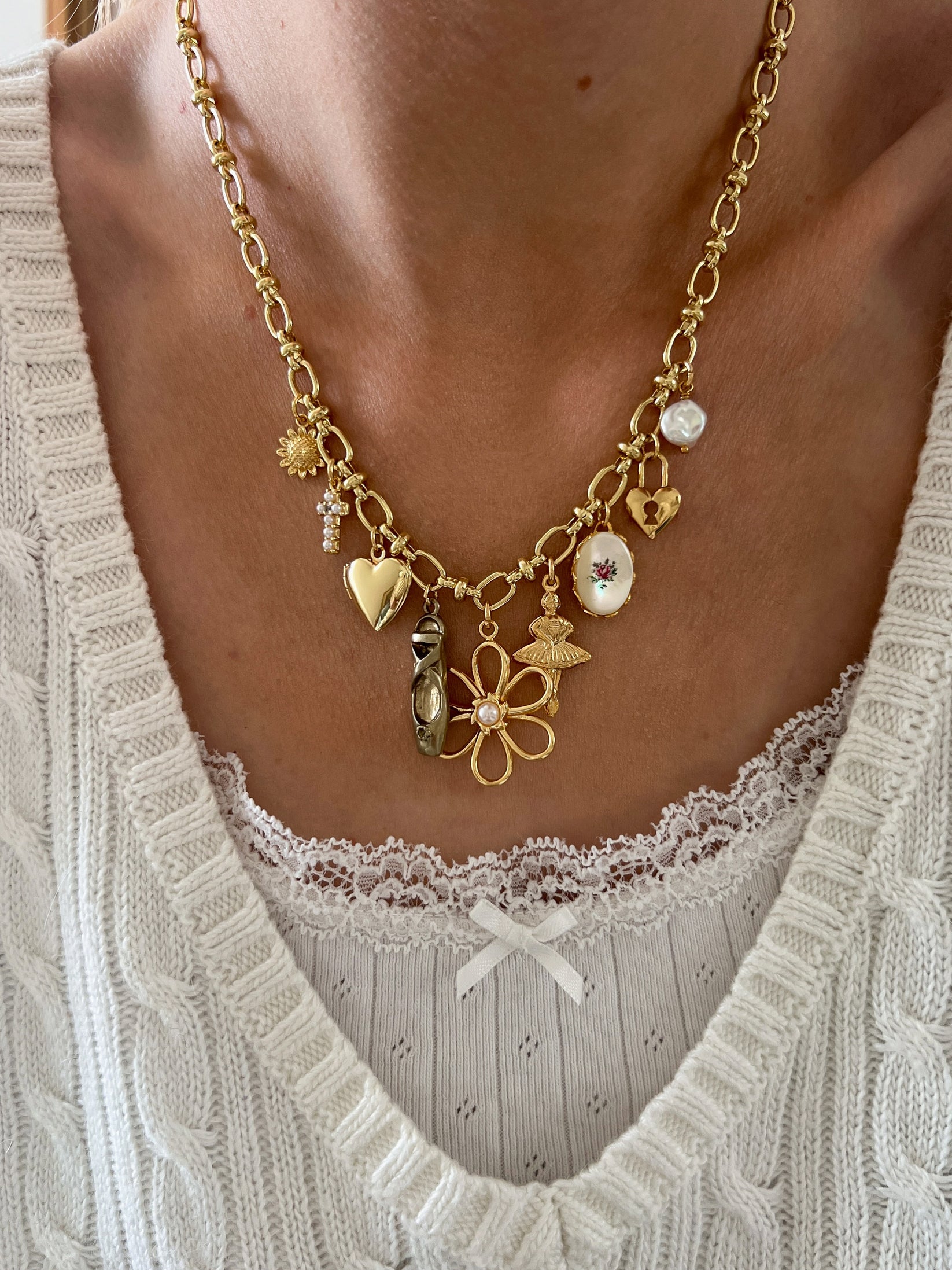 Make Your Own Gold Custom Charm Necklace – Elegant Flair