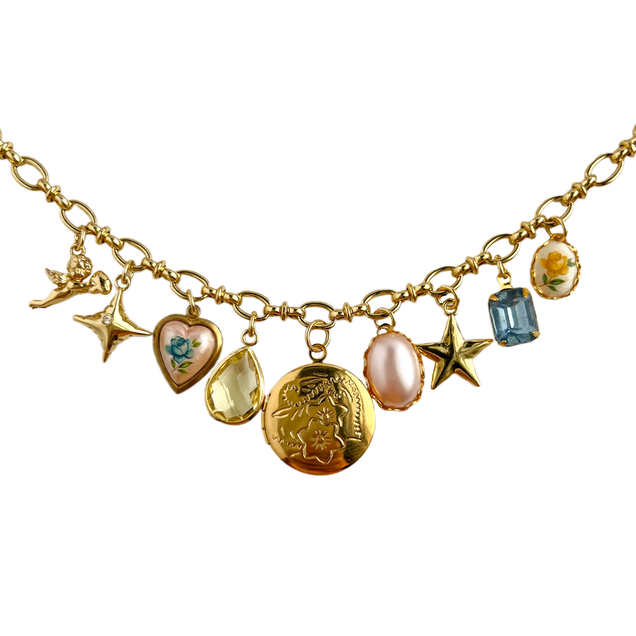 Make Your Own Gold Custom Charm Necklace – Elegant Flair