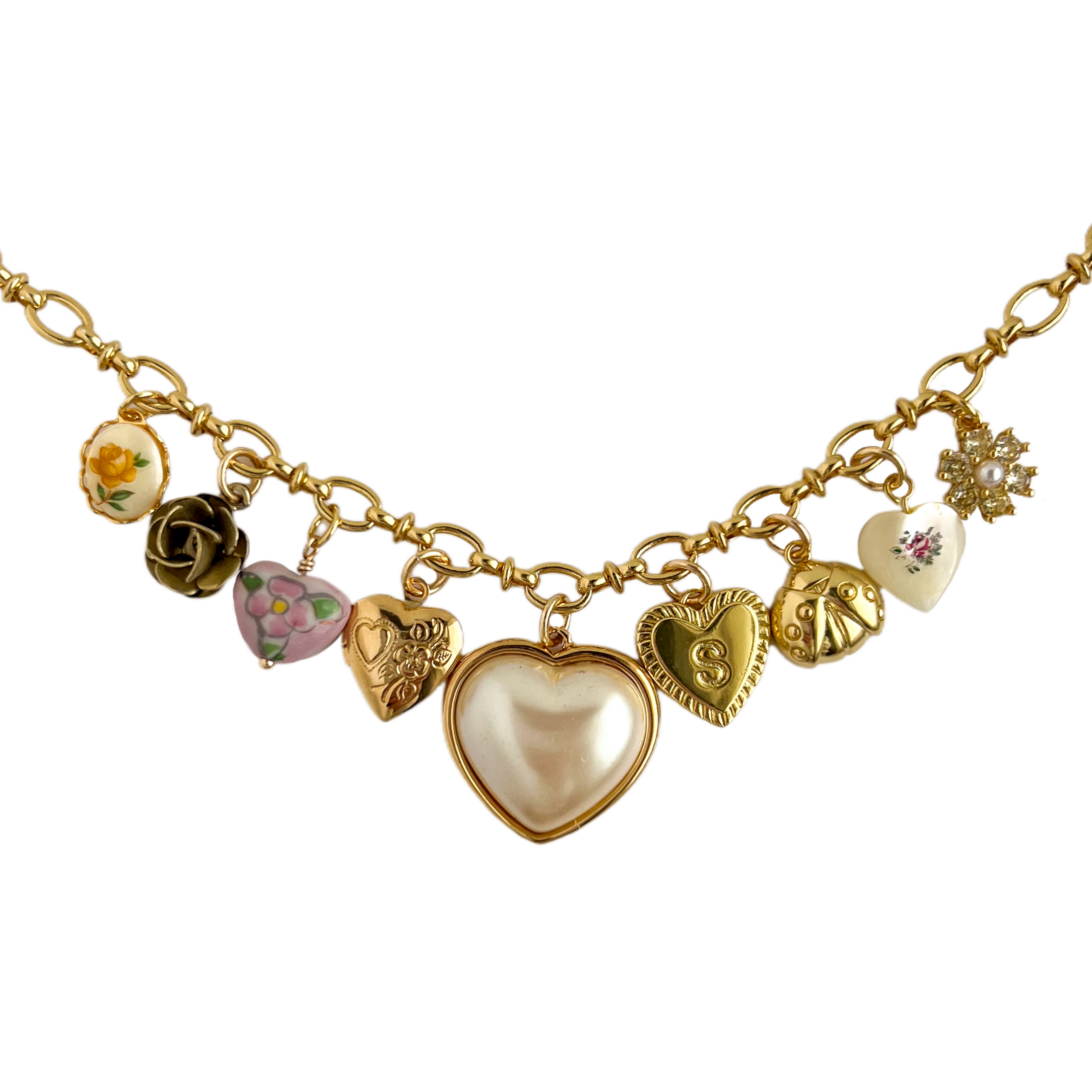 Make Your Own Gold Custom Charm Necklace – Elegant Flair